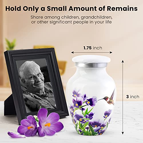 SmartChoice Urn Keepsake for Ashes Cremation Urn Hummingbird Keepsake for Human Ashes - Affordable Funeral Keepsake Urn for Ashes Handcrafted Urn