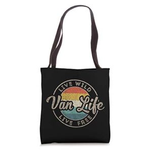 retro 80s van life accessory vintage van dwellers vanlife tote bag