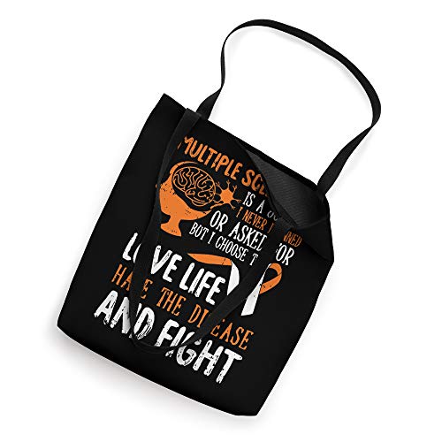 Love Life Multiple Sclerosis Awareness MS Warrior Gifts Tote Bag