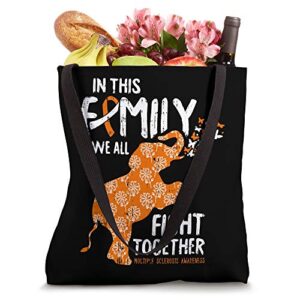 We All Fight Together Multiple Sclerosis Awareness MS Gifts Tote Bag