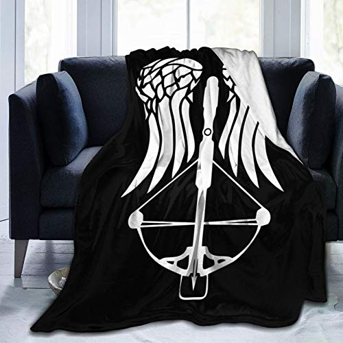 The Walking Dead Daryl Dixon Wings Blanket Soft Plush Throw Blanket - Super Fuzzy Fleece Blanket for Couch Bed Sofa All Season 80"X60"