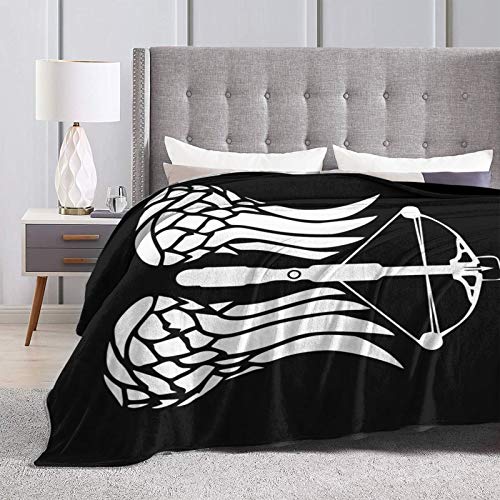 The Walking Dead Daryl Dixon Wings Blanket Soft Plush Throw Blanket - Super Fuzzy Fleece Blanket for Couch Bed Sofa All Season 80"X60"