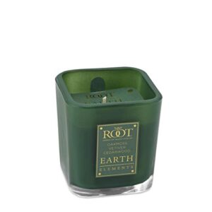 root candles elements collection beeswax blend scented candle, 5-ounce, earth