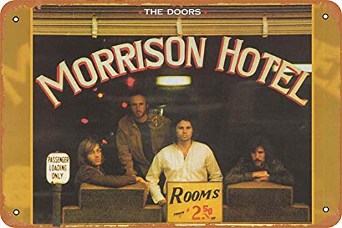 shvieiart Music Metal Posters The Doors Morrison Hotel Album Cover Tin Metal Sign 8" X 12"