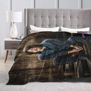 The Walking Dead Daryl Dixon Blanket Soft Plush Throw Blanket - Super Fuzzy Fleece Blanket for Couch Bed Sofa All Season 80"X60"