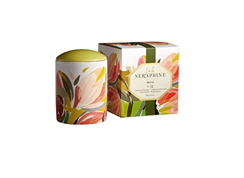 L’or de Seraphine Maia Scented Candle | Fragrance No. 12 | Fruity & Floral Notes | 80 Hour Burn Time | Luxury Scented Candle for Home & Leisure | 17 oz