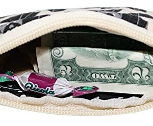 Bungalow 360 Canvas Clutch Coin Purse (BAT)