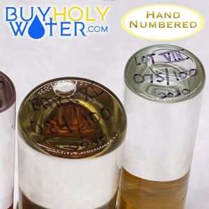 Holy Water 10ml Vial ✞ The ONLY Authentic Certified Holy Water ✞ Blessed Pope Francis Direct from Vatican City ✞ Baptism, Wedding, Exorcisms, Christen, Evil Spirits, Prayer Wax Sealed Hanging Cross