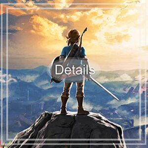 KAIWALK The Legend of Zelda Breath of The Wild Poster Video Game HD Print on Canvas Painting Wall Art for Living Room Decor Boy Gift (Unframed, The Legend of Zelda 1)