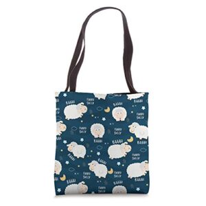 sheep baaah shepherd lamb gifts for sheep lovers tote bag