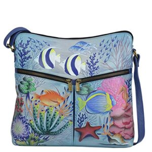 anna by anuschka zip-top multi-compartment tall organizer, treasures of the reef