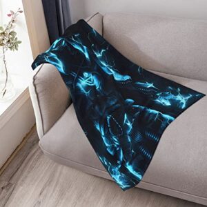 Luxury Blanket Des.Tiny Ultra-Soft Micro Fleece Warm Throw Blanket for Bed Sofa Garden Car Camping