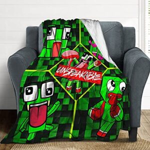 Anime Anti-Pilling Soft Plush Flannel Throw Blankets for Couch Sofa Bedding Living Room 50"x60"