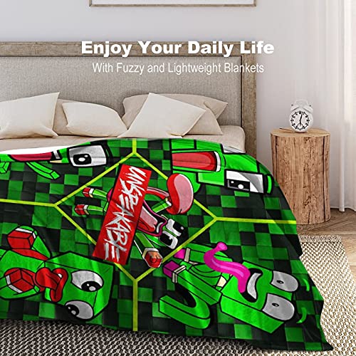 Anime Anti-Pilling Soft Plush Flannel Throw Blankets for Couch Sofa Bedding Living Room 50"x60"