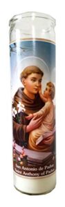 staci19 saint anthony of padua (san antonio de padua) devotional candle