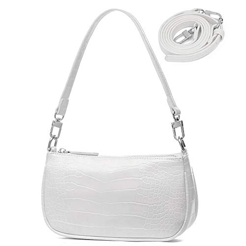 lapsting Shoulder Bag for Women Small Y2K Bags Clutch 90S Purse Crossbody Purses White Trendy Fashion Mini