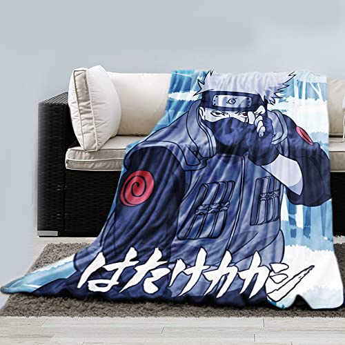 Naruto Shippuden 45" x 60" Fleece Blanket, Featuring Kakashi Hatake, Bedding, Throw, Home Decor by Just Funky, Officially Licensed