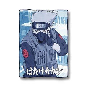 Naruto Shippuden 45" x 60" Fleece Blanket, Featuring Kakashi Hatake, Bedding, Throw, Home Decor by Just Funky, Officially Licensed