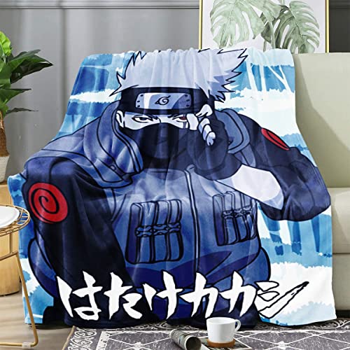 Naruto Shippuden 45" x 60" Fleece Blanket, Featuring Kakashi Hatake, Bedding, Throw, Home Decor by Just Funky, Officially Licensed