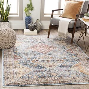 artistic weavers freigh area rug,7’10” x 10’3″,denim