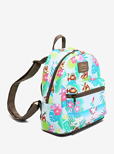 Loungefly Disney Moana Pua Hei Hei Kakamora Floral Mini Backpack