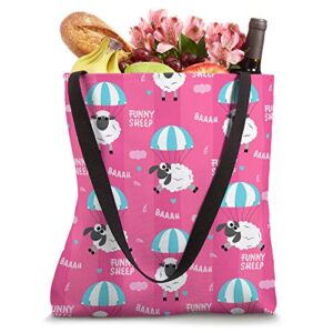 Sheep Baaah Lamb Shepherd Sheep Farmer Herding Gifts Tote Bag