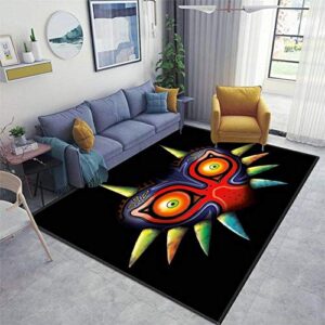 majora’s mask area rugs non-slip floor mat doormats home runner rug carpet for bedroom indoor outdoor kids play mat nursery throw rugs yoga mat