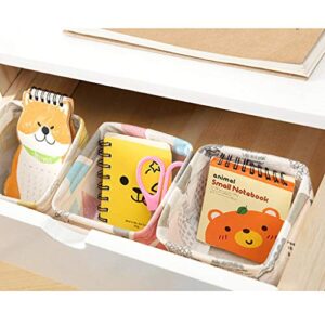 AKIWOS 2Pcs Toy Storage Basket, Cloth Storage Bin Durable Organizer for Desk, Office, Wardrobe to Storage Small Stuffs