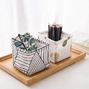 AKIWOS 2Pcs Toy Storage Basket, Cloth Storage Bin Durable Organizer for Desk, Office, Wardrobe to Storage Small Stuffs