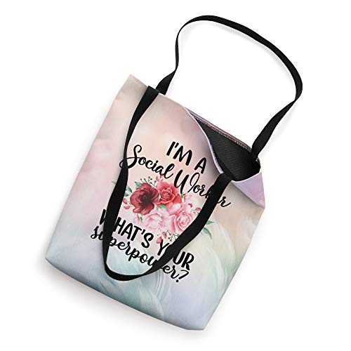 What's Your Super Power Proud Social Worker Job Pride Gift Tote Bag