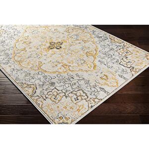 Artistic Weavers Lohena Vintage Medallion Area Rug,7'10" x 10',Yellow