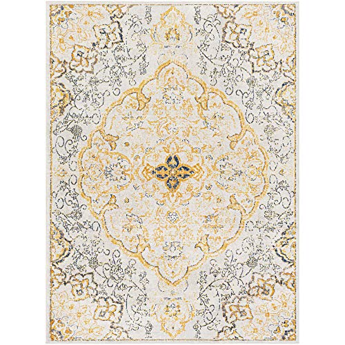 Artistic Weavers Lohena Vintage Medallion Area Rug,7'10" x 10',Yellow