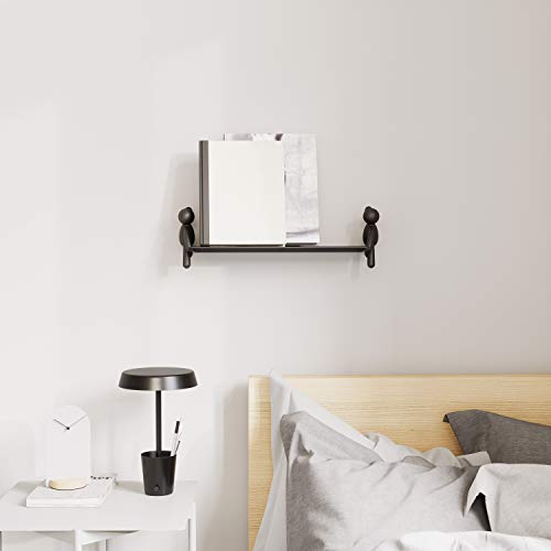 Umbra Buddy Floating Wall Shelf, Black