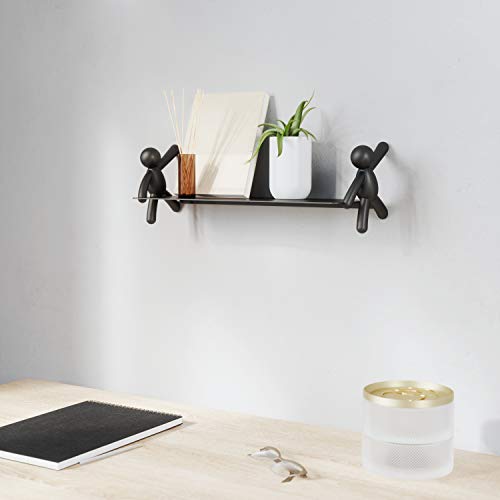 Umbra Buddy Floating Wall Shelf, Black