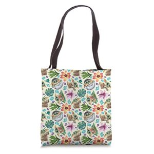 star wars the mandalorian grogu tropical print tote bag