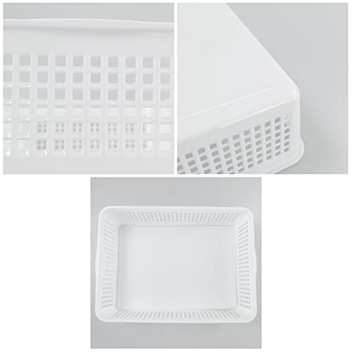 Gloreen Plastic Storage Basket, A4 File Document Letter Tray Organizer Baskets, 6 Packs