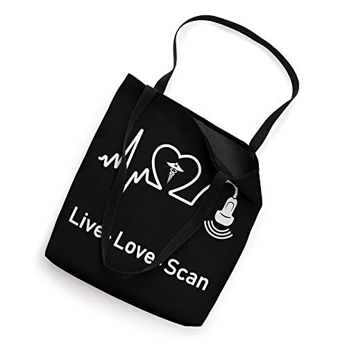 Sonographer Live Love Scan Ultrasound Radiologist Gift Tote Bag