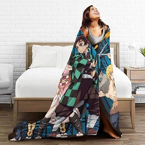 Unisex Throw Blanket Flannel Blankets for Bedding Couch Sofa Living Room Throws 60x80 in