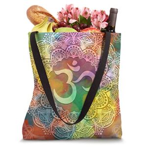 Abstract Watercolor OM Buddhism Yoga Tote Bag