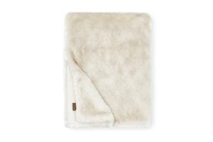 ugg firn soft faux fur throw blanket, natural