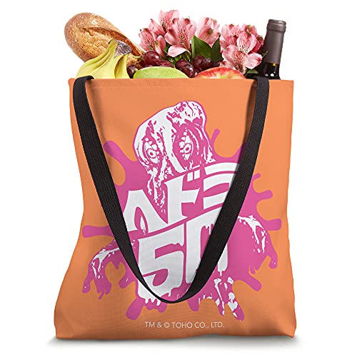 Godzilla Hedorah 50th Anniversary Japanese Logo - Orange Tote Bag