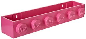 room copenhagen, lego book rack – decorative floating shelf storage – pink