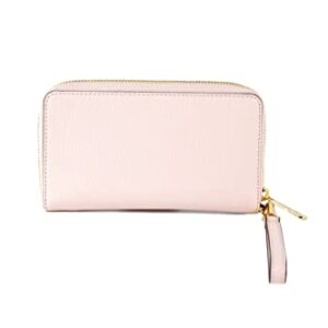 Michael Kors Jet Set Travel Large Flat Multifunction Phone Case Pebbled Leather Wallet/Wristlet in Powder Blush