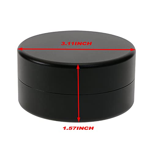 Mini Skater Black 3.1"Shockproof Sealed Waterproof Aluminum Box Pill Container Airtight Metal Stash Jar Herb Storage Container(1Pcs)