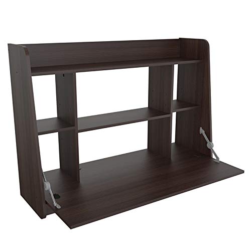 Inval Wall Mounted Floating Desk, Espresso