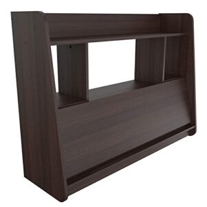 Inval Wall Mounted Floating Desk, Espresso