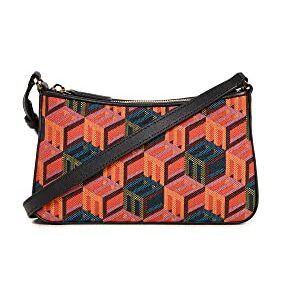 MCM Women's Cubic Logo Jacquard Mini Shoulder Bag, Multi, One Size