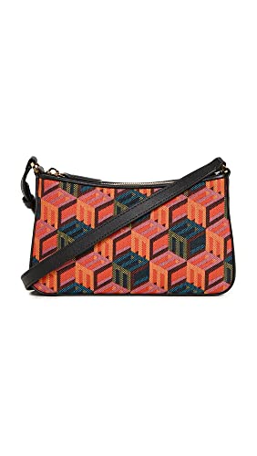 MCM Women's Cubic Logo Jacquard Mini Shoulder Bag, Multi, One Size