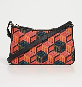 MCM Women's Cubic Logo Jacquard Mini Shoulder Bag, Multi, One Size