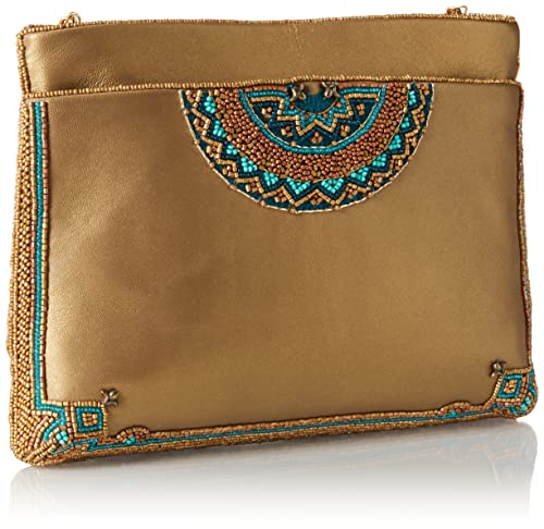 Mary Frances New Day Crossbody Clutch Handbag, Turquoise